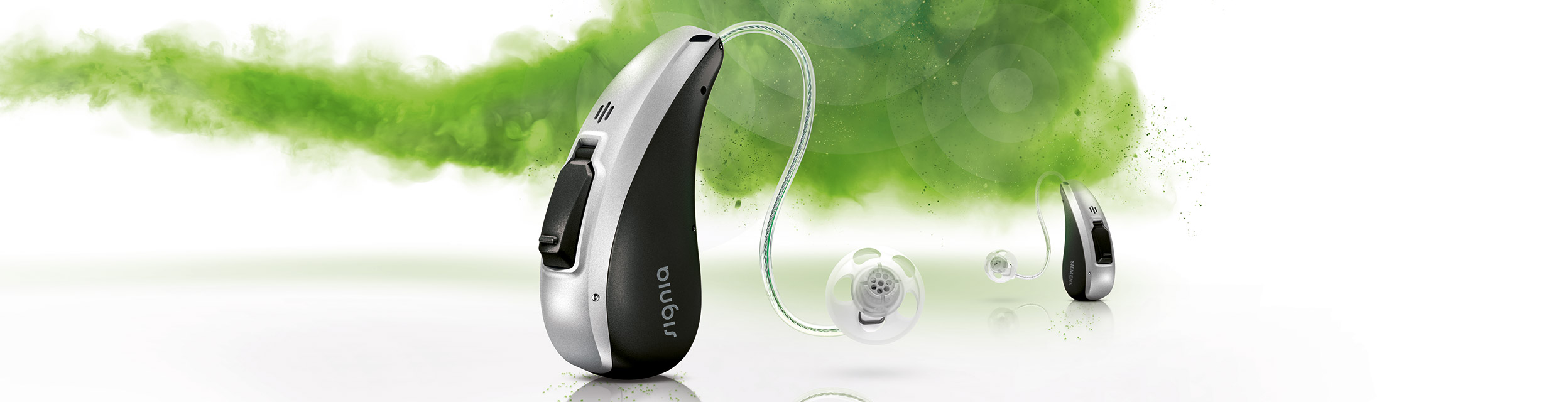 Signia Cellion hearing aid with a long lasting built-in lithium-ion ...